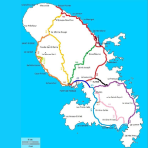 Plans et carte de la Martinique : routes, plages, communes… 🗺️ ...